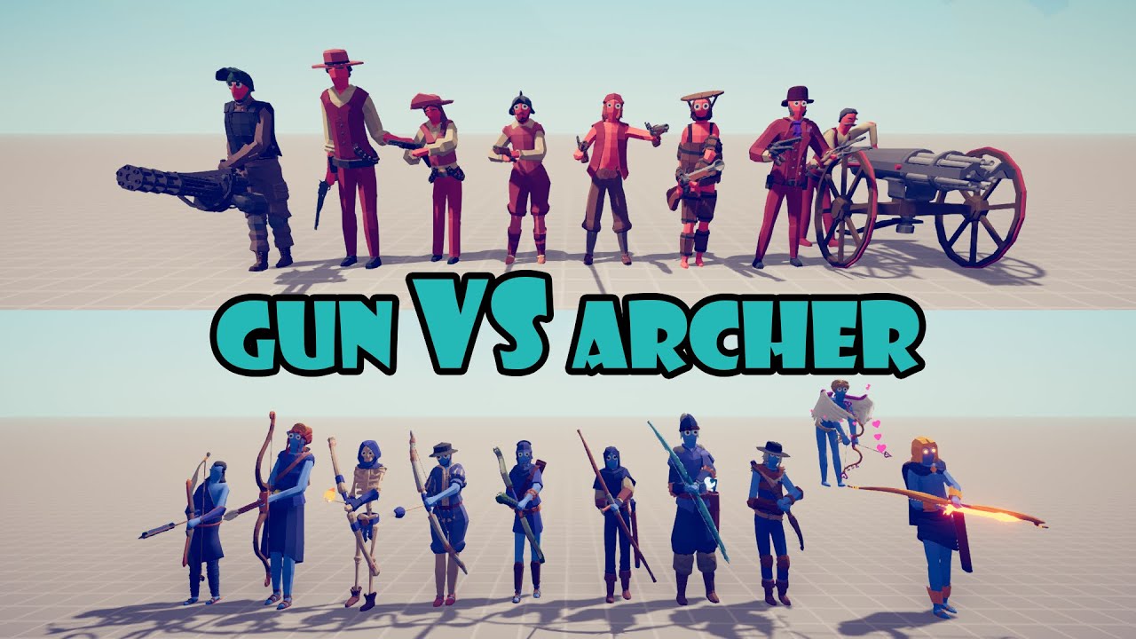 Gun Team vs Archer Team - Tabs - (Totally Accurate Battle Simulator ...