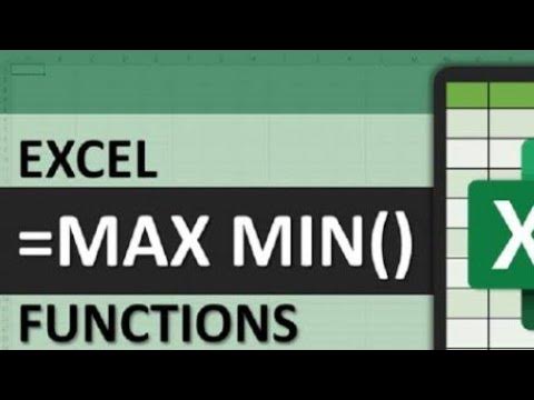 shortcut तरीके से excel में maximum और minimum value कैसे निकाले | MAX and Min Formula use - YouTube