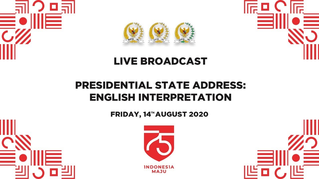 Live Broadcast Presidential State Address: English Interpretation - YouTube