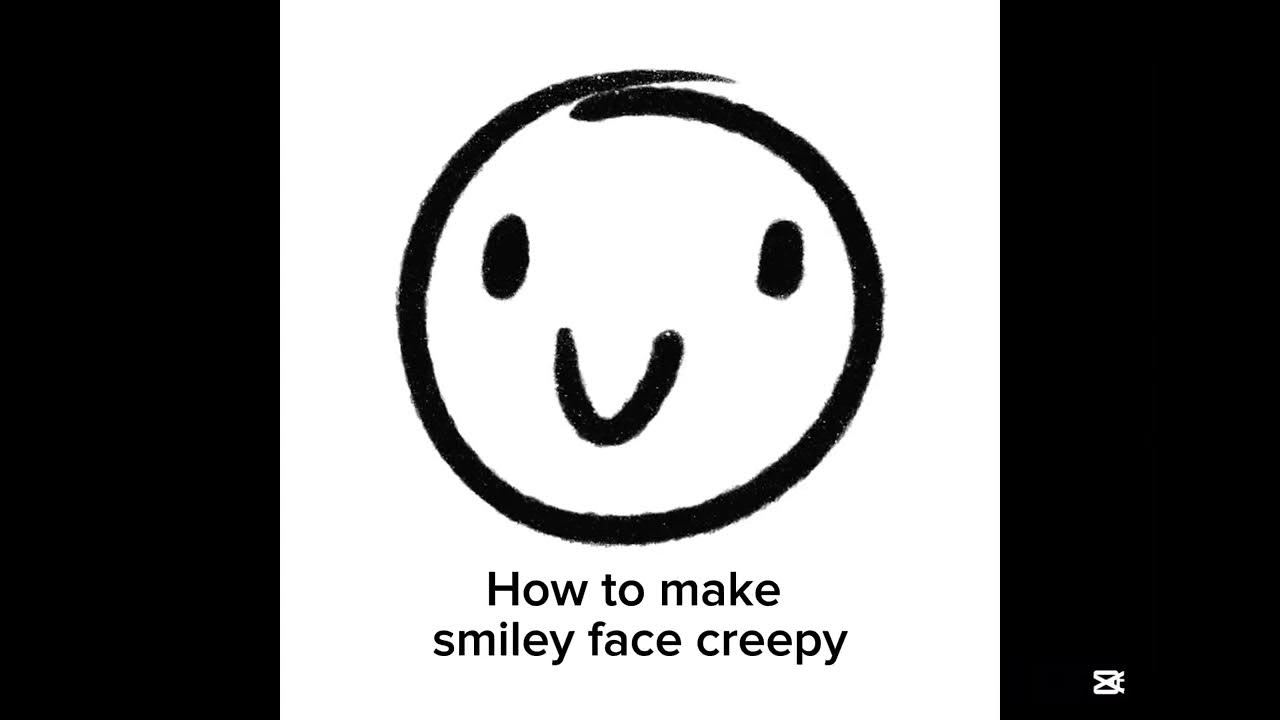 How to make a creepy smiley face 😜 - YouTube