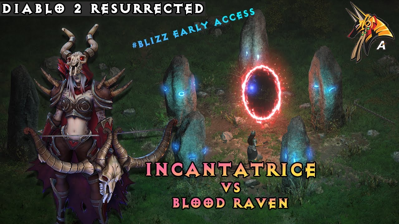 Enchantress vs Blood Raven gameplay - Diablo 2 Resurrected - YouTube