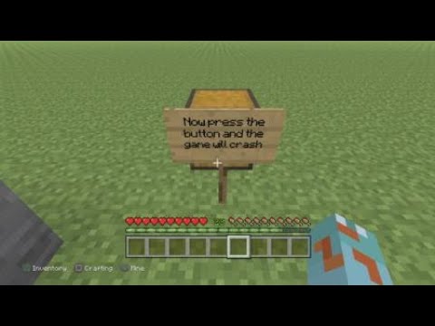How to Crash Minecraft PS4 Edition - YouTube