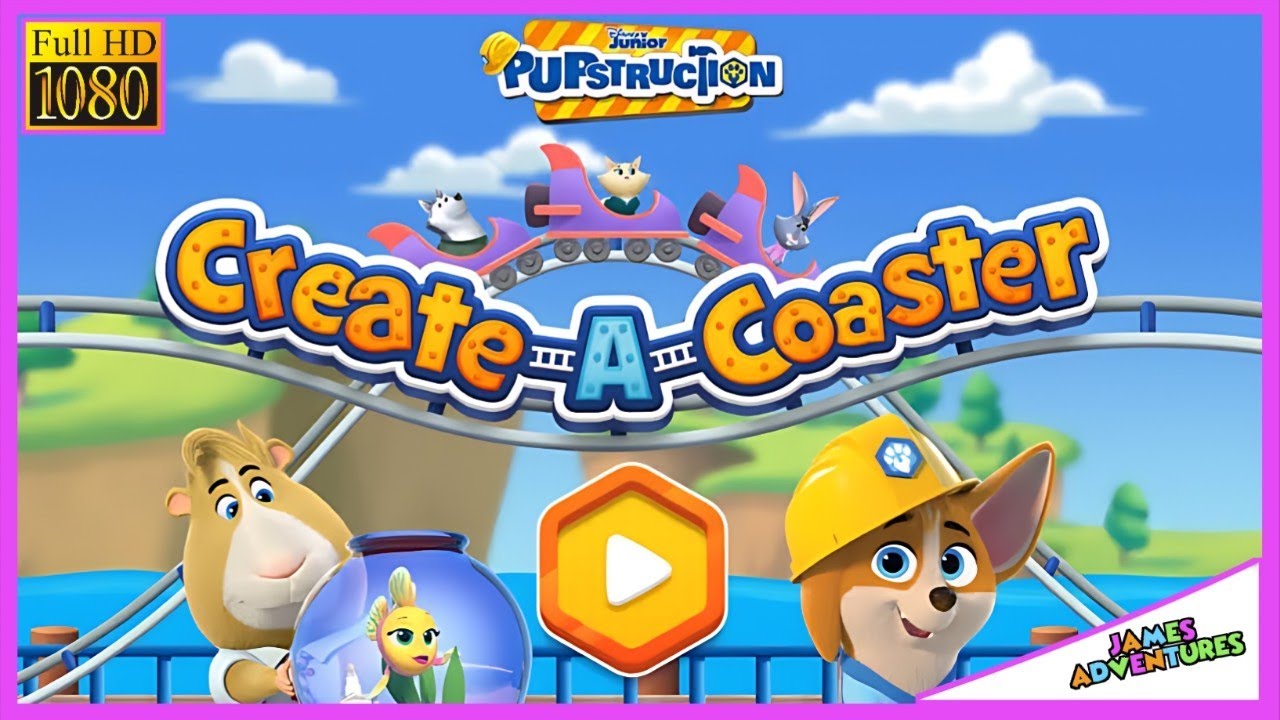 DISNEY JUNIOR - PUPSTRUCTION: CREATE A COASTER - DISNEY GAMES GAMEPLAY ...