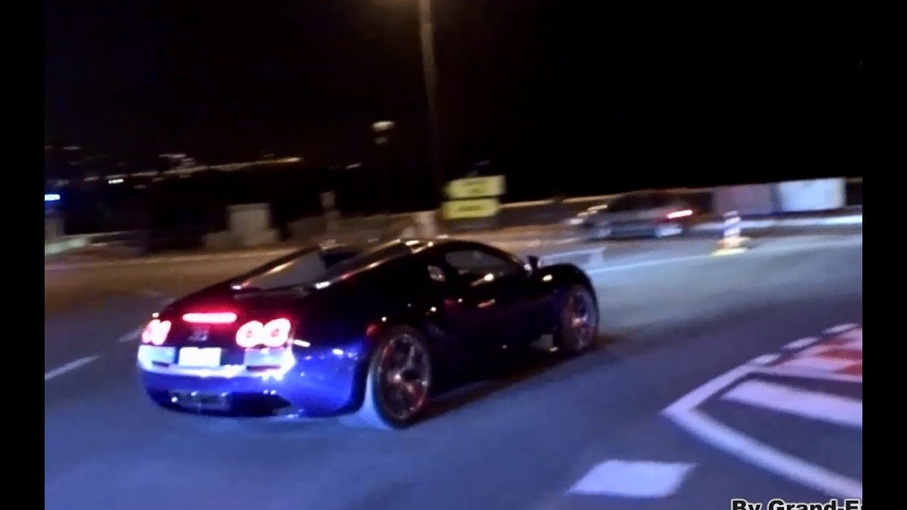 [TMM2015] Bugatti Veyron Vitesse Cruising in Monaco Night ! - YouTube