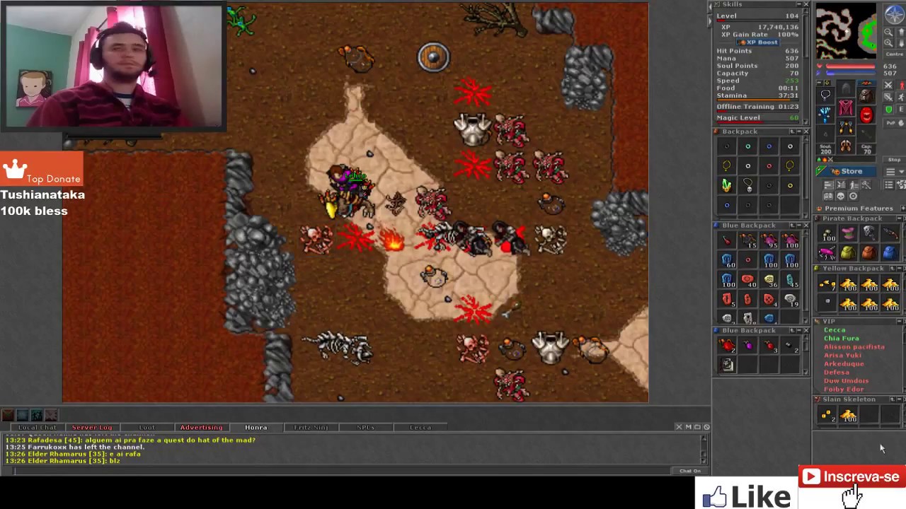 Tibia Honbra Em busca da Mardita Maxilla Maximus (Task Necromancer 3650 ...