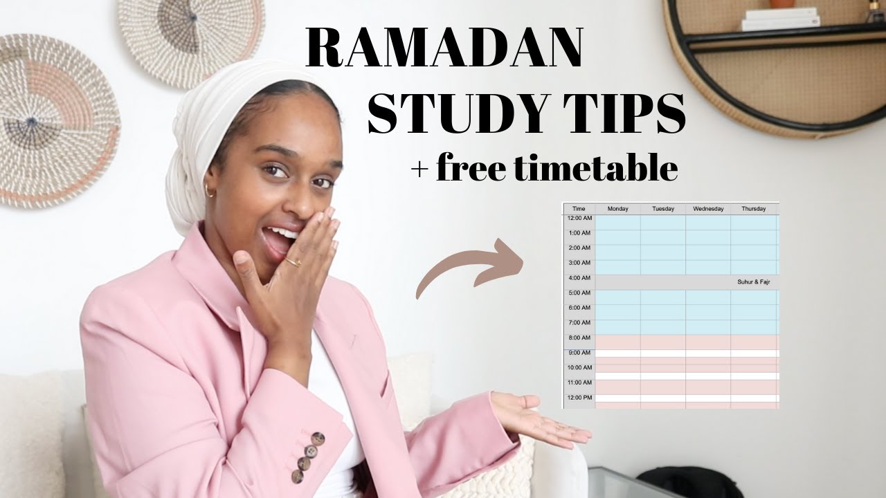 How to Revise During Ramadan | Fasting During Exams | *FREE* Revision Timetable Download - YouTube