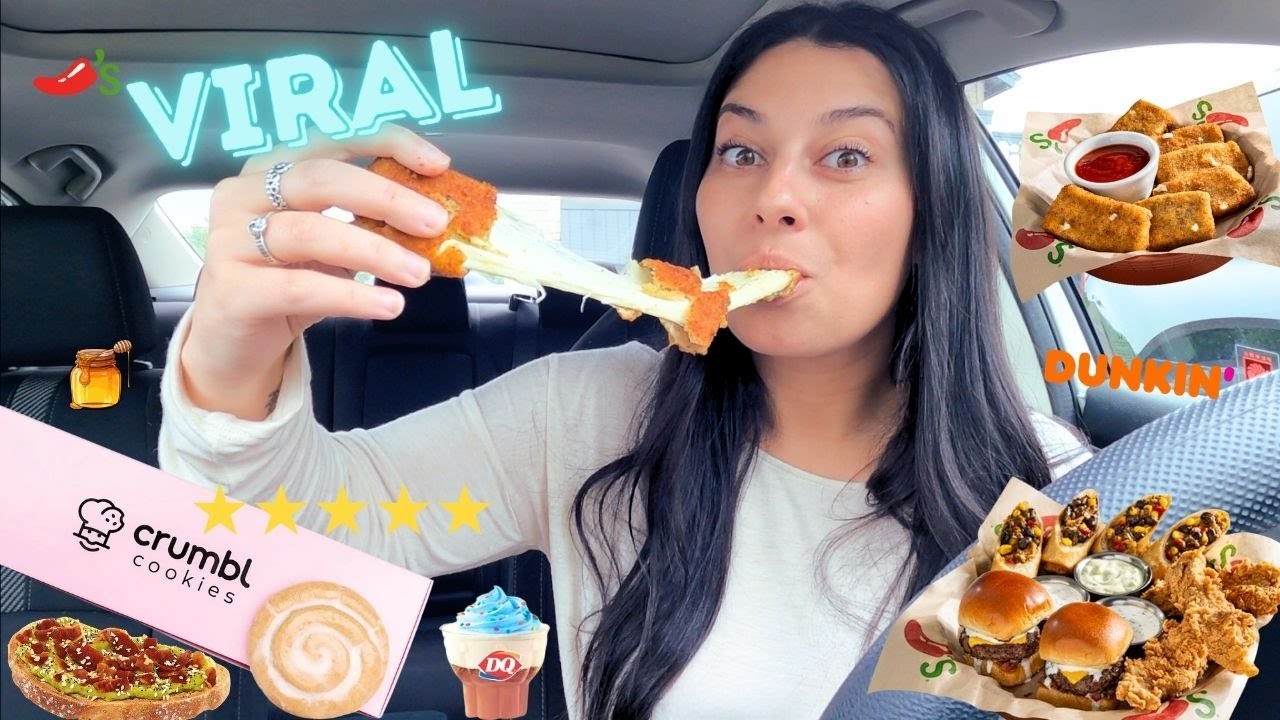 I Ate VIRAL food for the ENTIRE DAY - YouTube