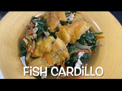 FISH CARDILLO WITH SPINACH, perfect for people wanting to lose weight👍 ...