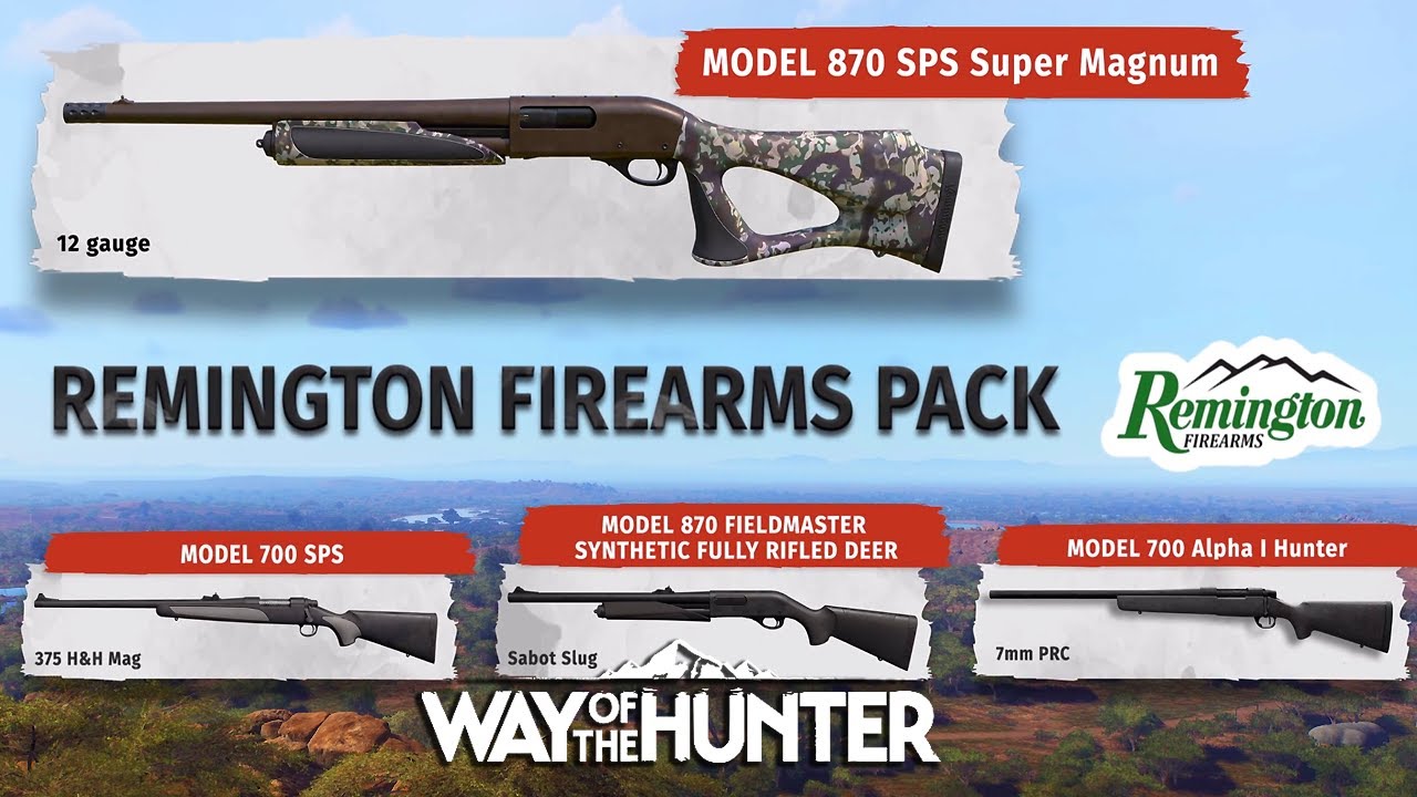 Way of the Hunter | Remington Firearms Pack & Game Update 1.25.4 - YouTube