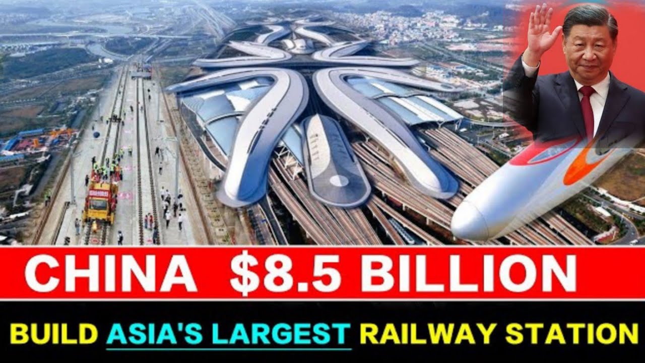 Chinese $8.5 billion building Asia's largest train station#china # ...
