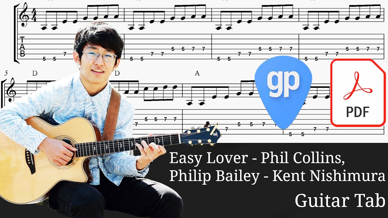 Easy Lover - Phil Collins, Philip Bailey - Kent Nishimura Guitar Tabs ...
