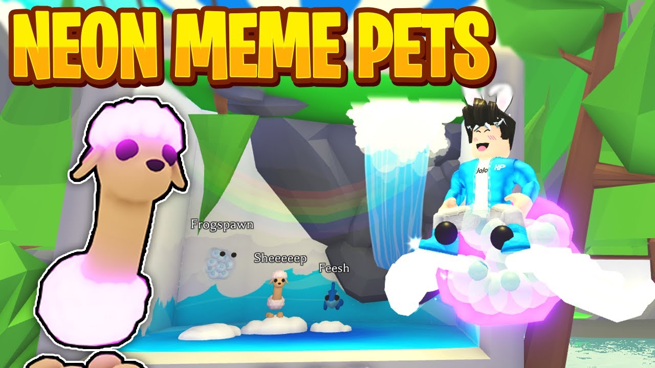 Die neuen MEME Pets in MEGA Neon in Adopt Me! - YouTube