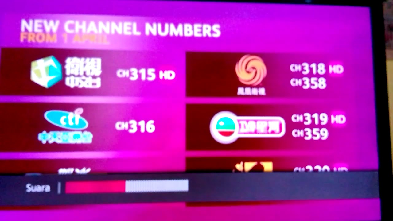 Astro New Channel Numbers From 1 April - YouTube