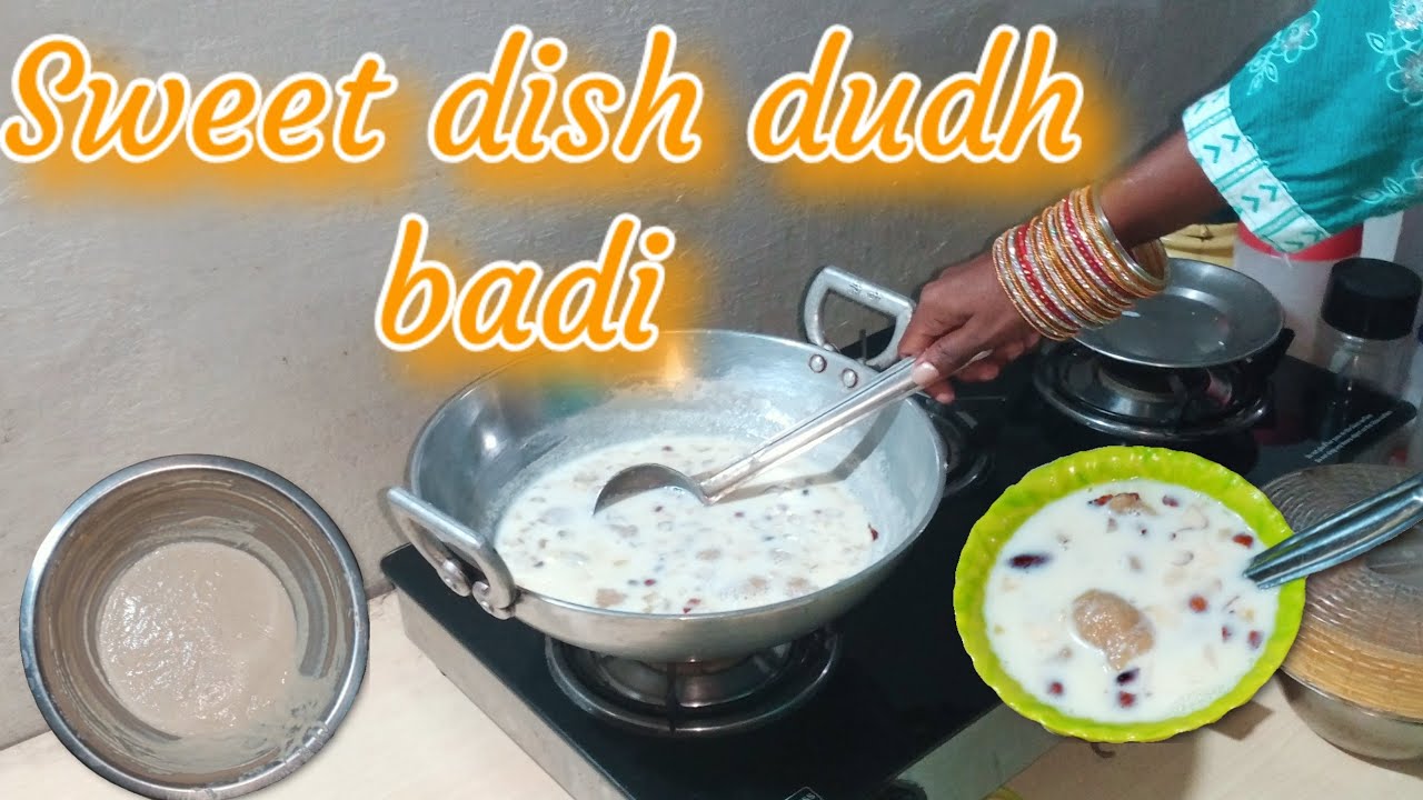 Sweet dish dudh badi kaise banaye | स्वीट डिश दूध बड़ी कैसे बनाए | fue ...