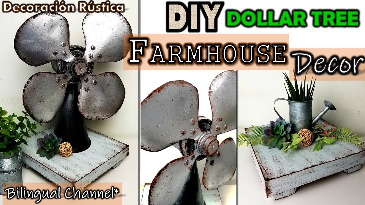 Dollar Tree DIY | Farmhouse Decor Ideas | Decoracion Rustica - YouTube