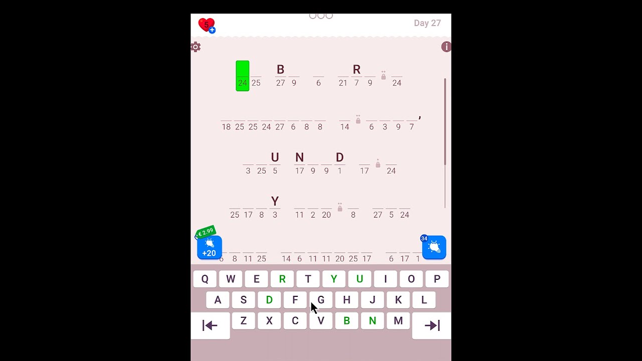 Master Cryptogram - Conquer the Daily Challenge | June 27, 2024 - Word ...