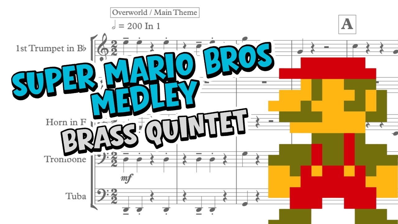 Super Mario Bros Theme Trumpet Super Mario Bros Theme (Euphonium And