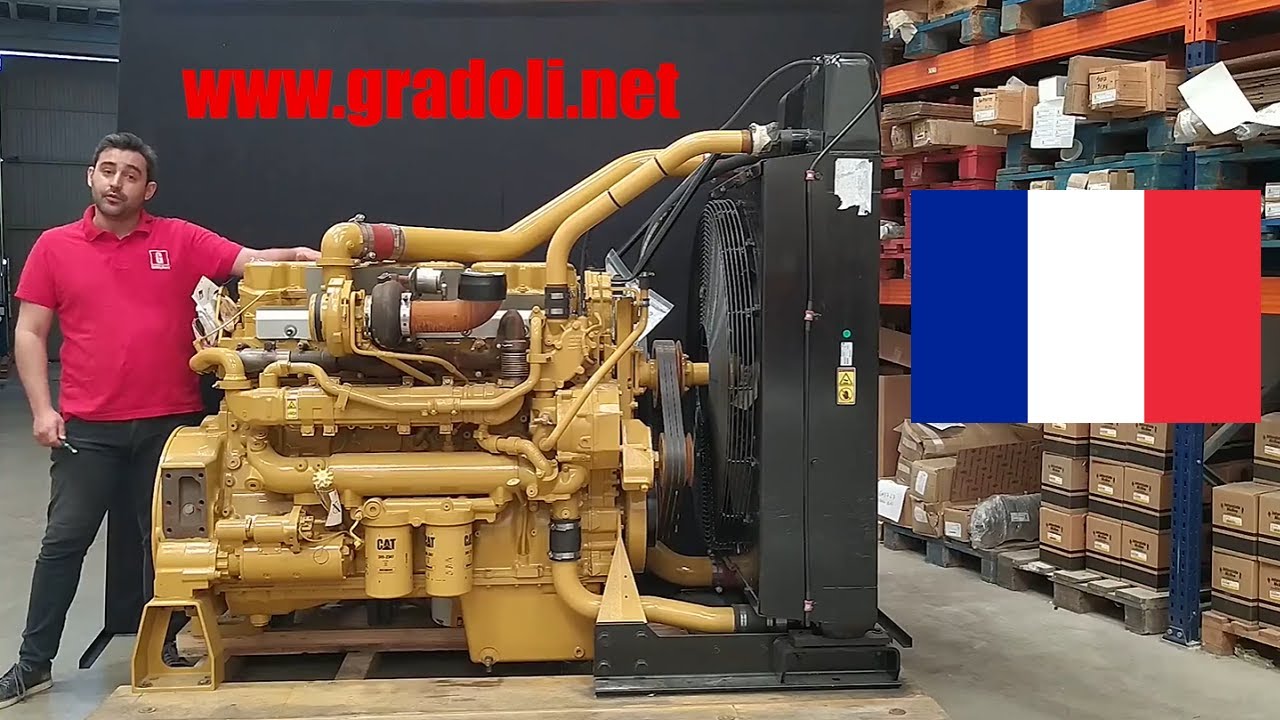 Moteur Complet Caterpillar C18 Acert BDN01683 - GMotors - YouTube