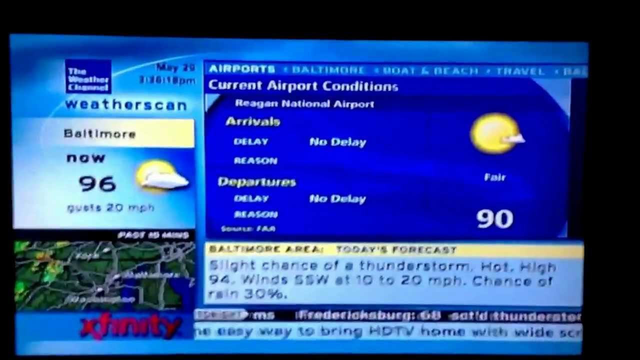 TWC Weatherscan: Heat Wave on 5-29-12 - YouTube