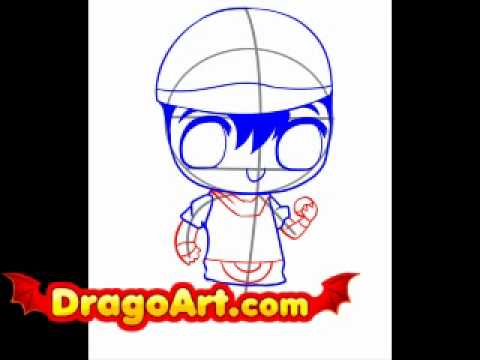 How to draw chibi ash, step by step - YouTube