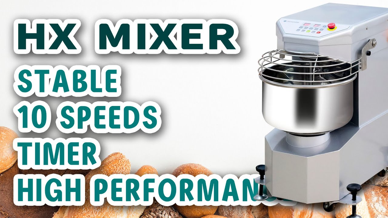 Variable Speed with Timer Commercial Spiral Dough Mixer - YouTube
