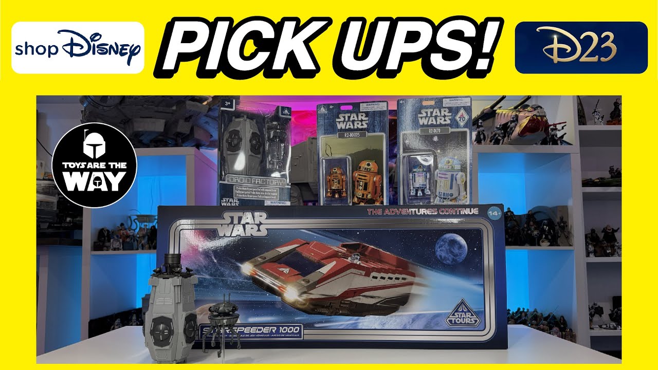 New Star Wars Shop Disney Pick Ups!! Star Speeder 1000 and Droid ...