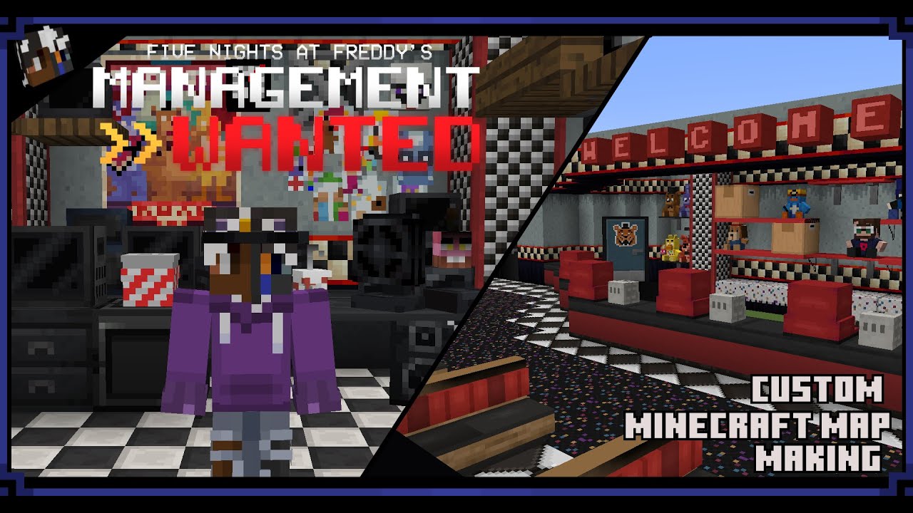 🔴Building in MANAGEMENT WANTED FNAF MOD in minecraft🔴 - YouTube
