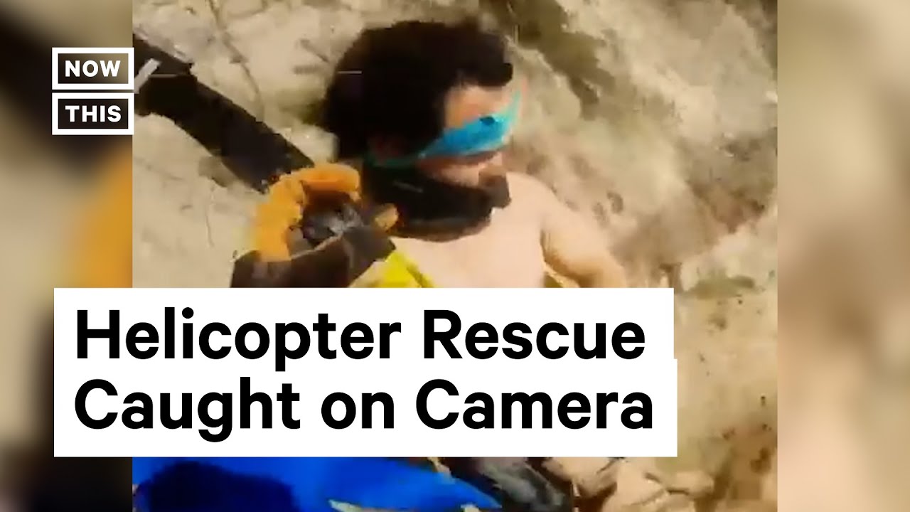 Man Stranded on 500-ft Cliff Rescued by CA Patrol Officers - YouTube