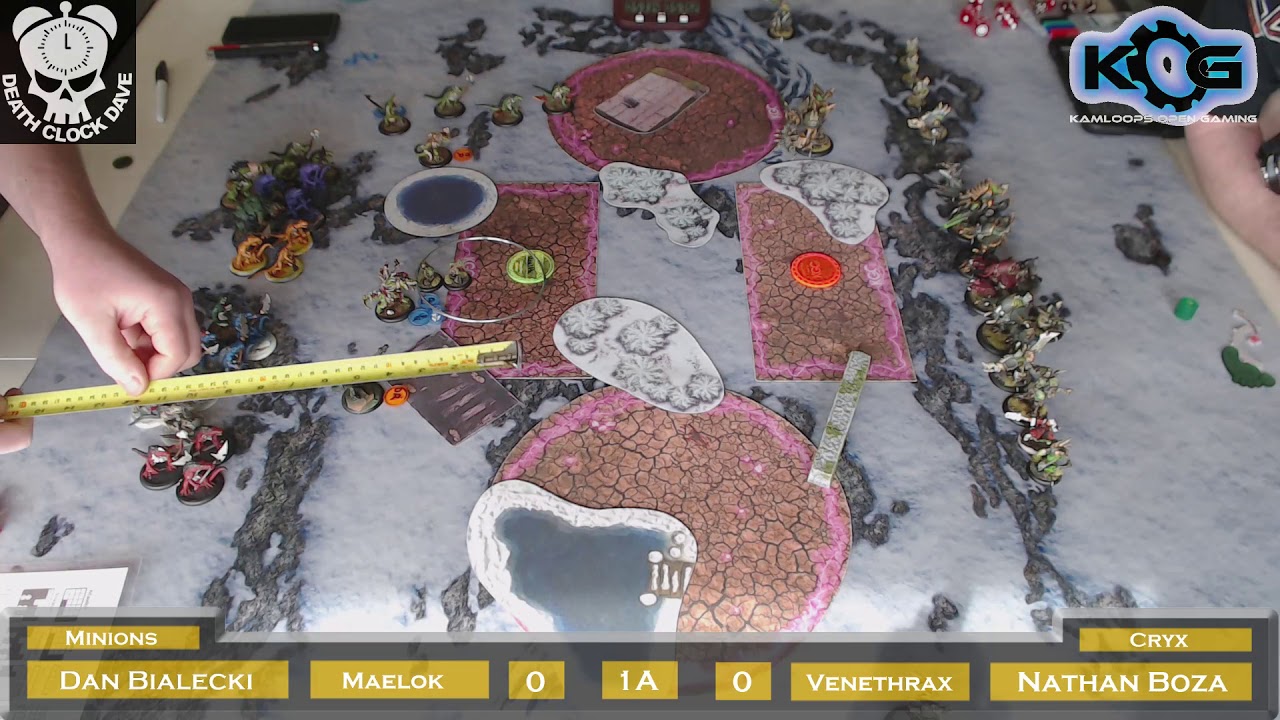 Warmachine & Hordes Battle Report - Minions (Maelok) vs Cryx (Venethrax ...