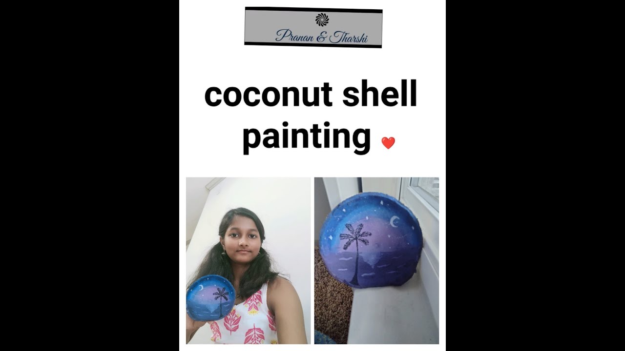 Coconut Shell painting - YouTube
