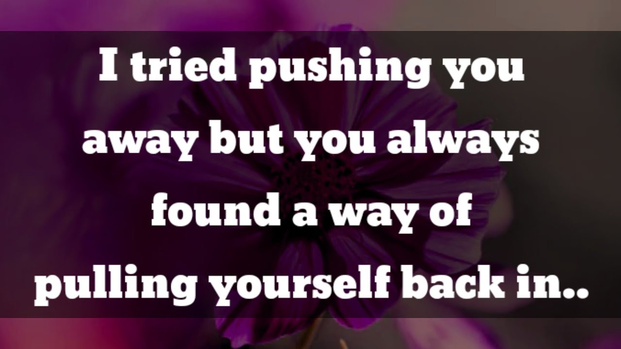 Dm to Df 💕 // I tried pushing you away but you always found a way of ...