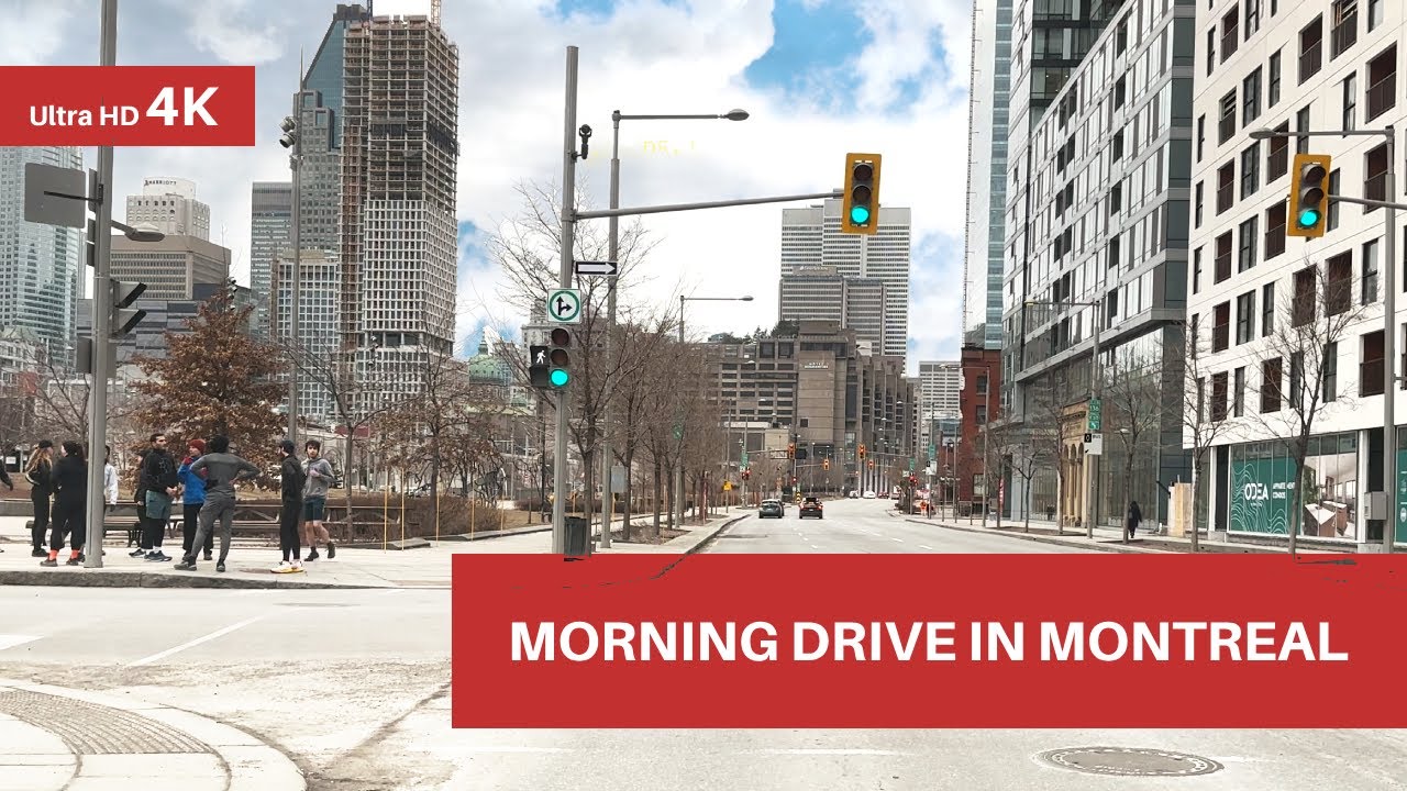 [4K] Morning Drive in Montreal | Driving ASMR Experience | Relaxing ...