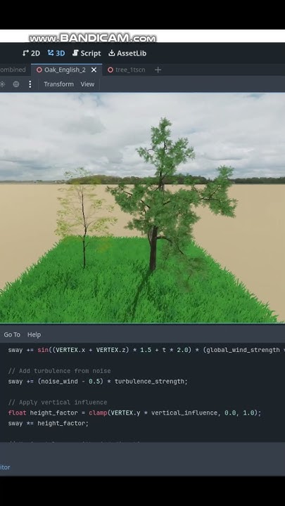 Simple Tree Wind Shader in Godot - YouTube