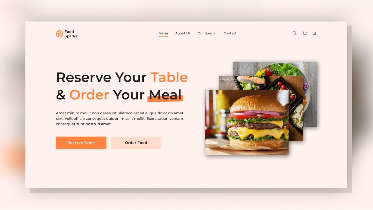 Figma Speed Art - Restaurant Landing Page - YouTube