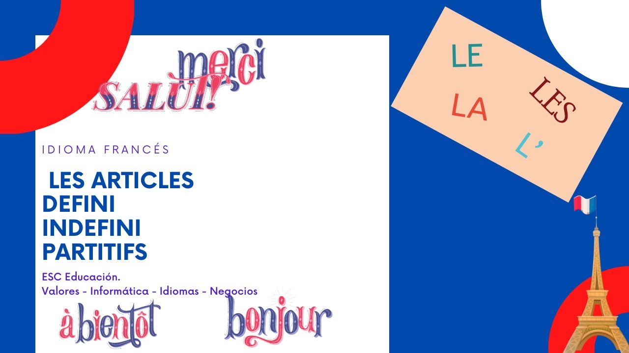 Les articles defini , indefini et partitif -Vocabularie - YouTube