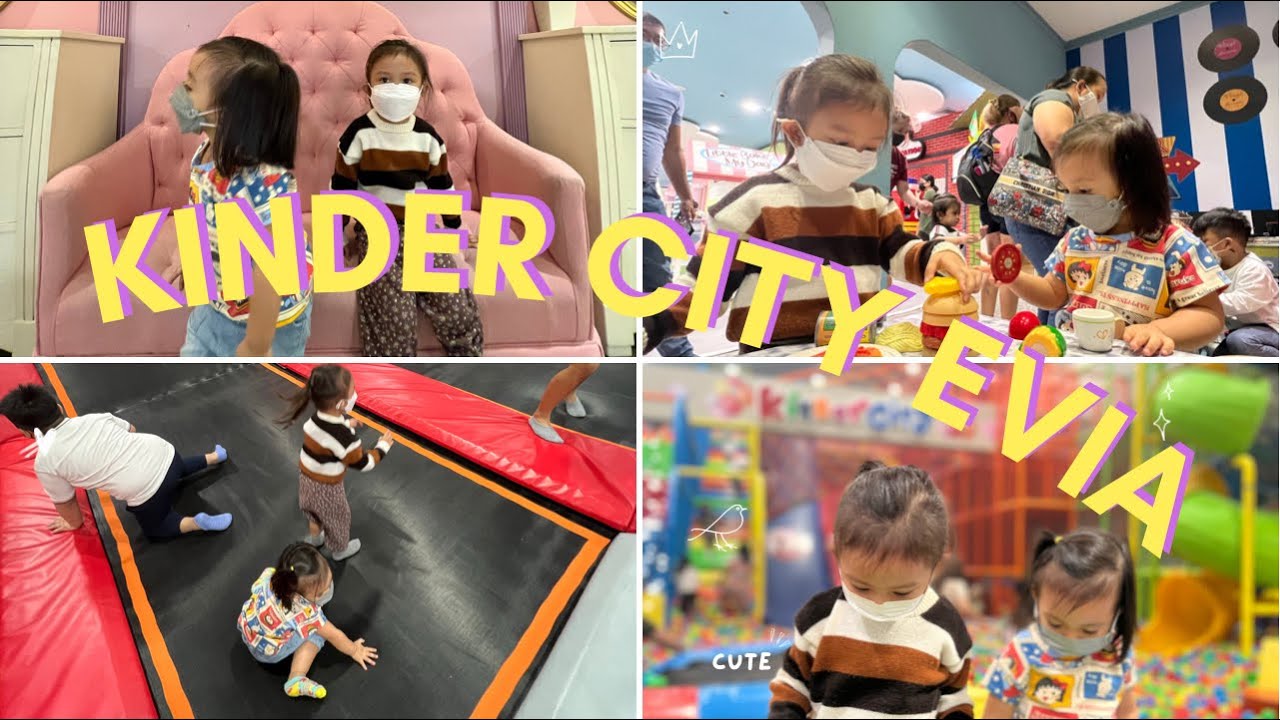 Play time at Kinder City, Evia Lifestyle Center - YouTube
