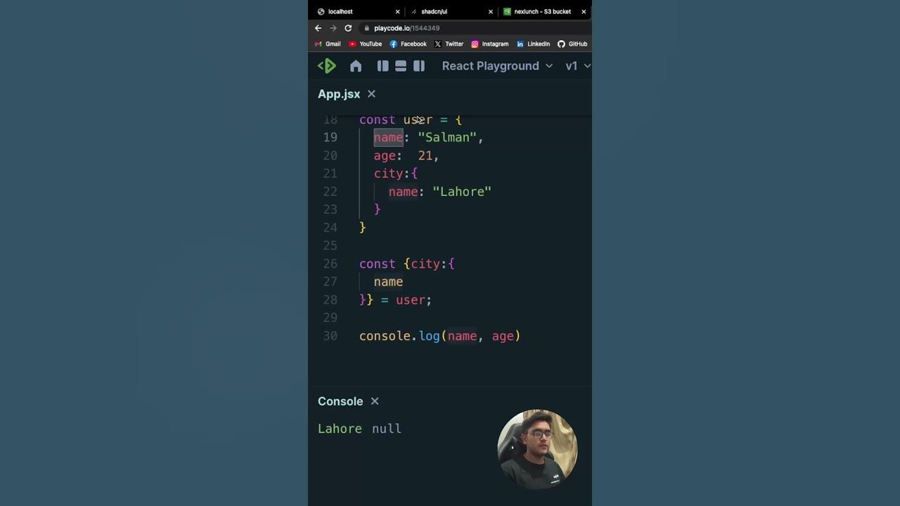 Destructure Nested Objects In Javascript Javascript Coding Webdevelopment Programming