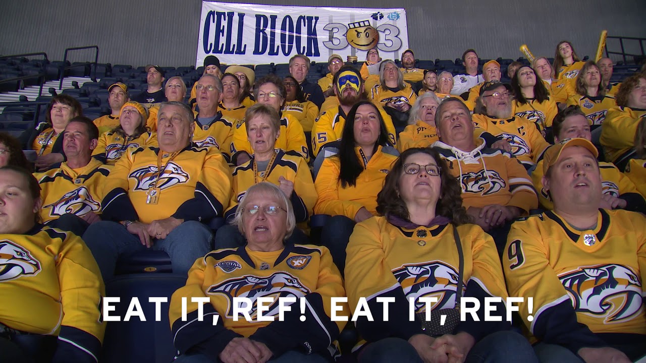 The Ref is out to lunch. Eat it ref! Eat it ref! Munch, munch, munch ...