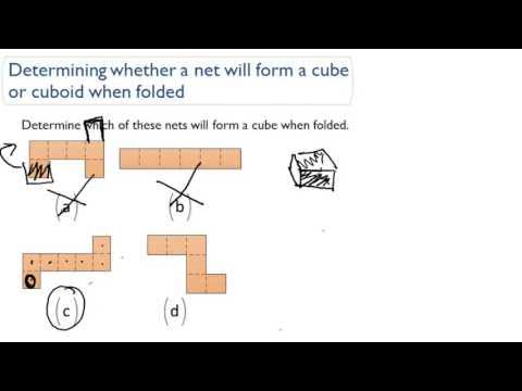 Determining whether a net will form a cube or cuboid when folded - YouTube