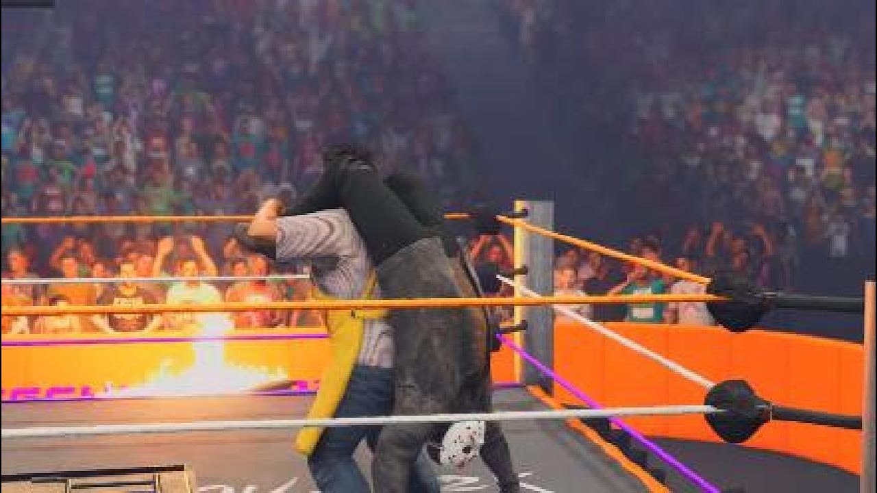 Jason vs Leatherface - Championship OMG Moment! WWE 2K23 - YouTube