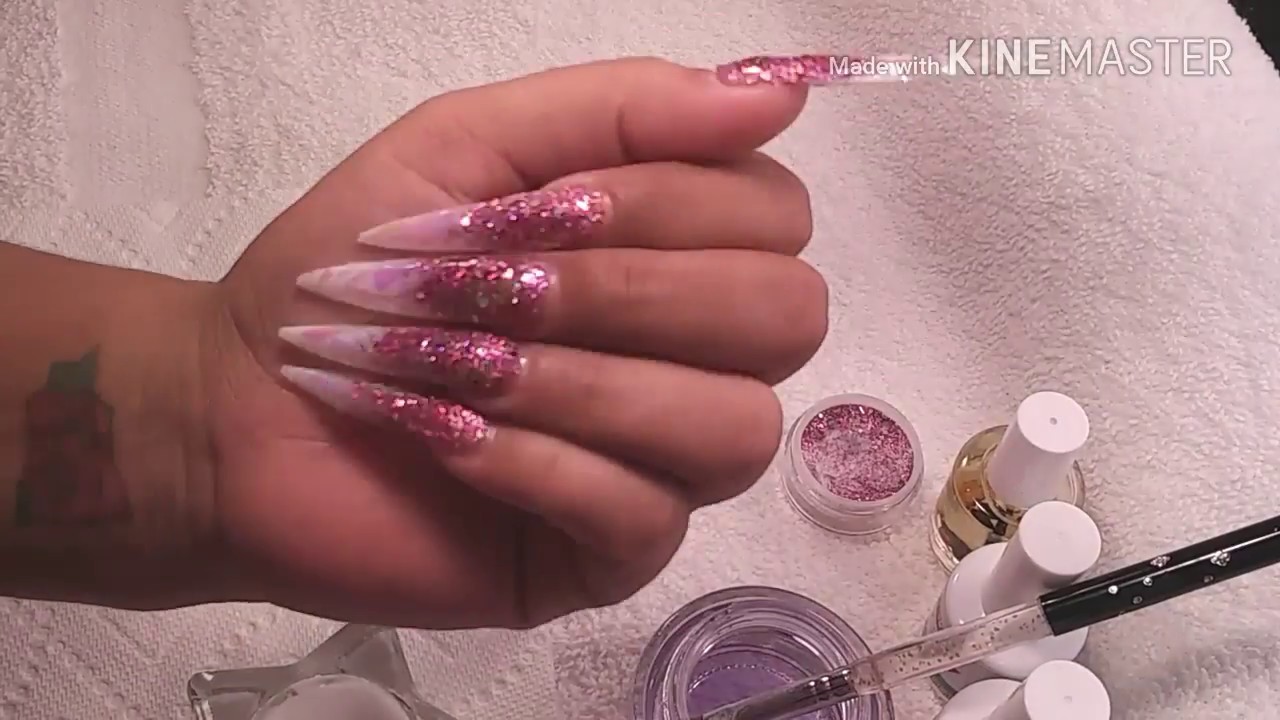 Uñas extra largas y moño 3d - YouTube