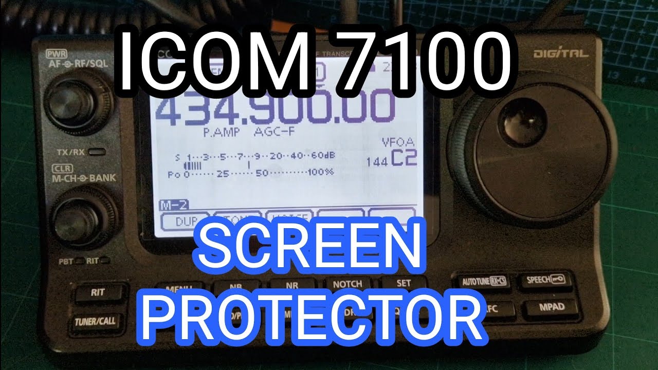 IC0M IC-7100 Screen Protector - YouTube