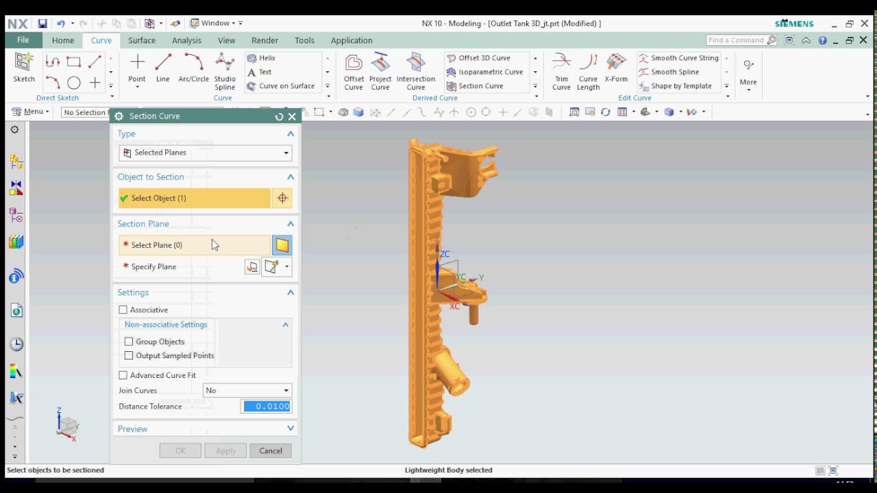 creating section in facet bodies - YouTube
