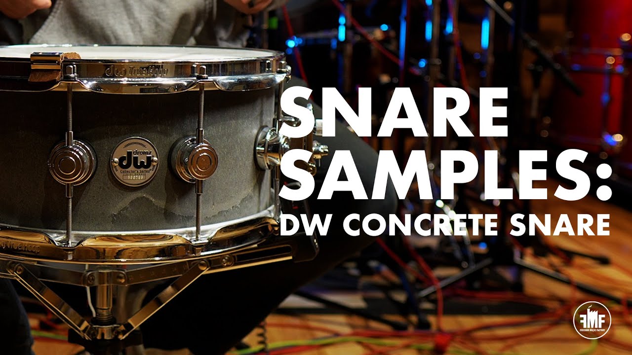 A Concrete Snare?! | Snare Samples: DW Collectors Series Concrete Snare ...