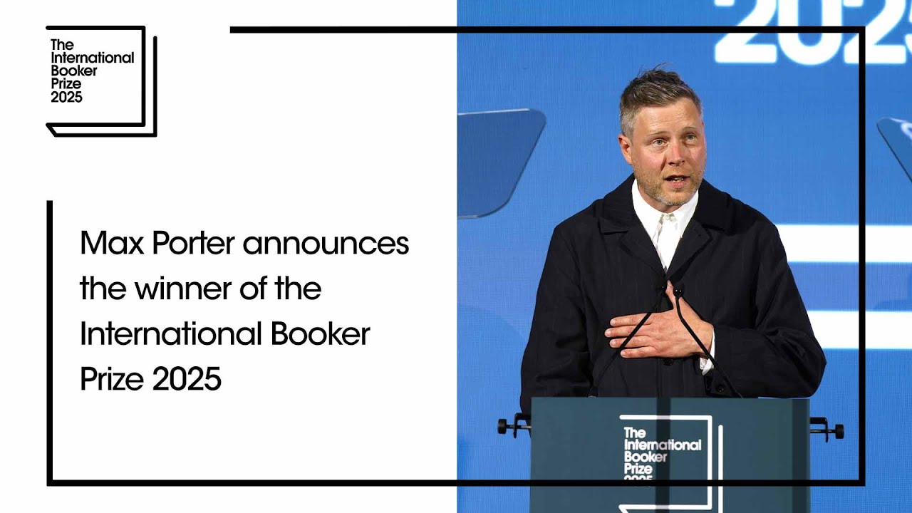 Max Porter announces the winner of the International Booker Prize 2025 ...