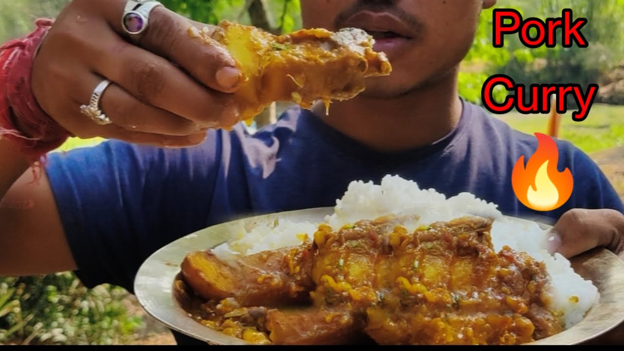 Asmr pork eating asmr eating pork fat asmr eating pork and rice ...