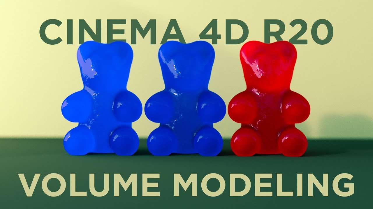 Volume Modeling in Cinema 4D R20 (Gummy Bears) - YouTube