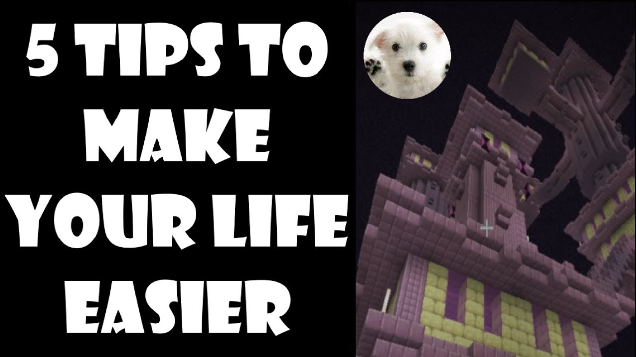 5 hints to make your life easier in Minecraft - YouTube