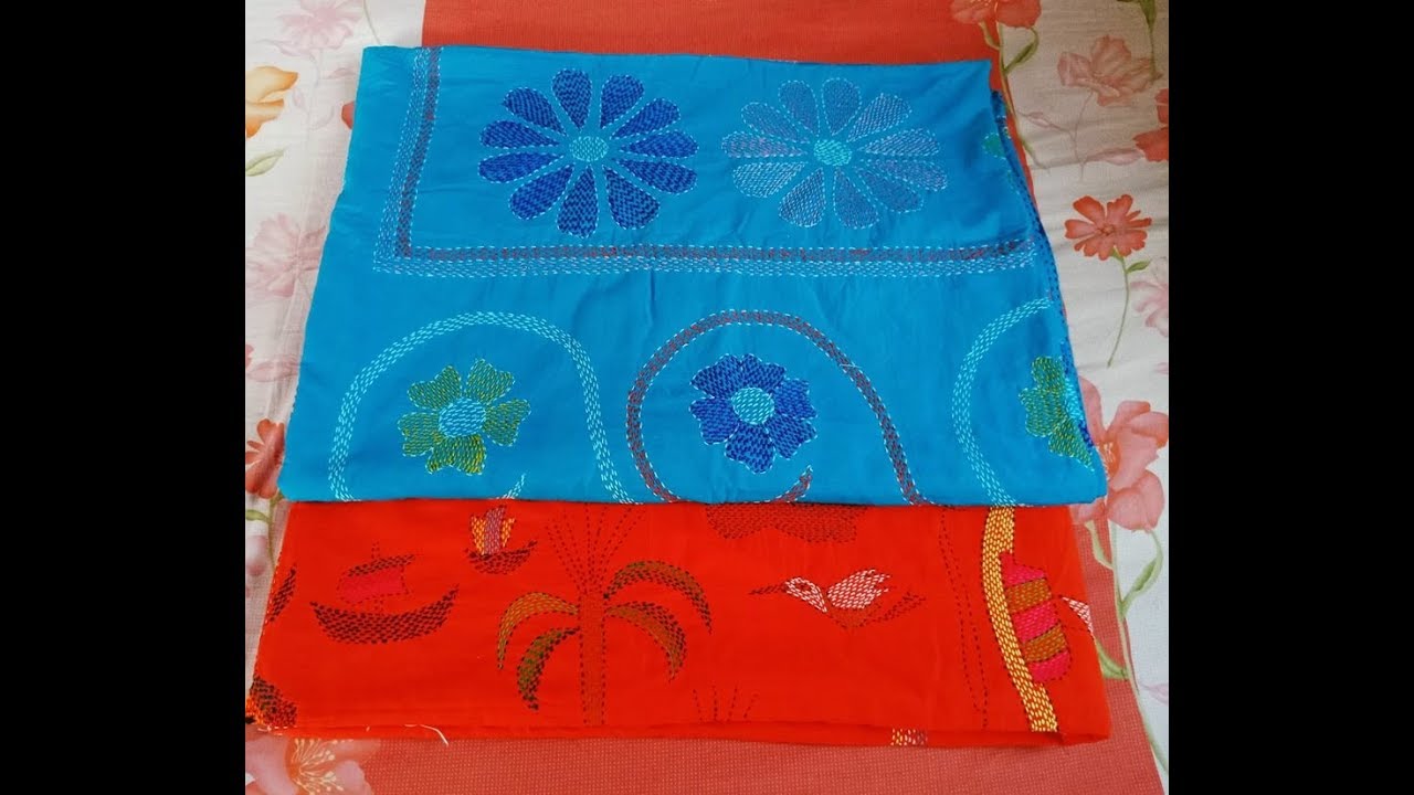 HAND EMBROIDERY: Nokshi Katha Design #11|Nokshi Kathar Noksha |নকশী ...