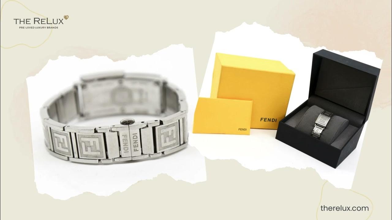 Fendi Stainless Steel "Secret" Watch Women's F586350D | The Relux - YouTube